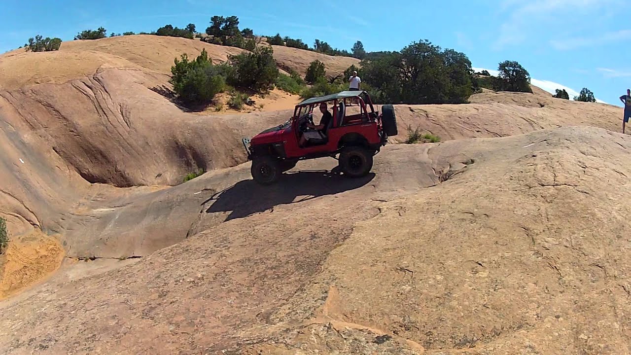poison spider trail, the launch pad moab - YouTube