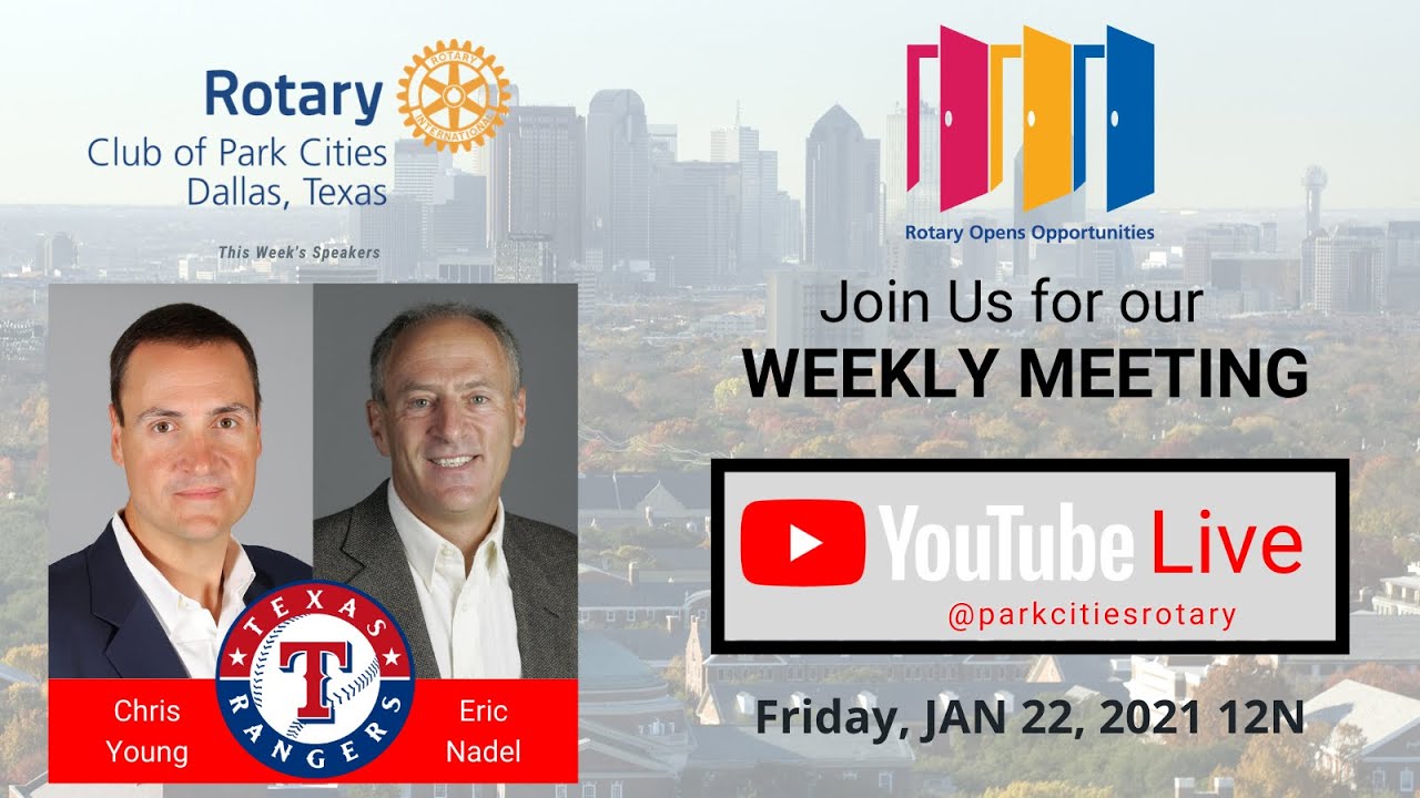 January 22 Meeting - Texas Rangers Baseball with Chris Young and Eric ...