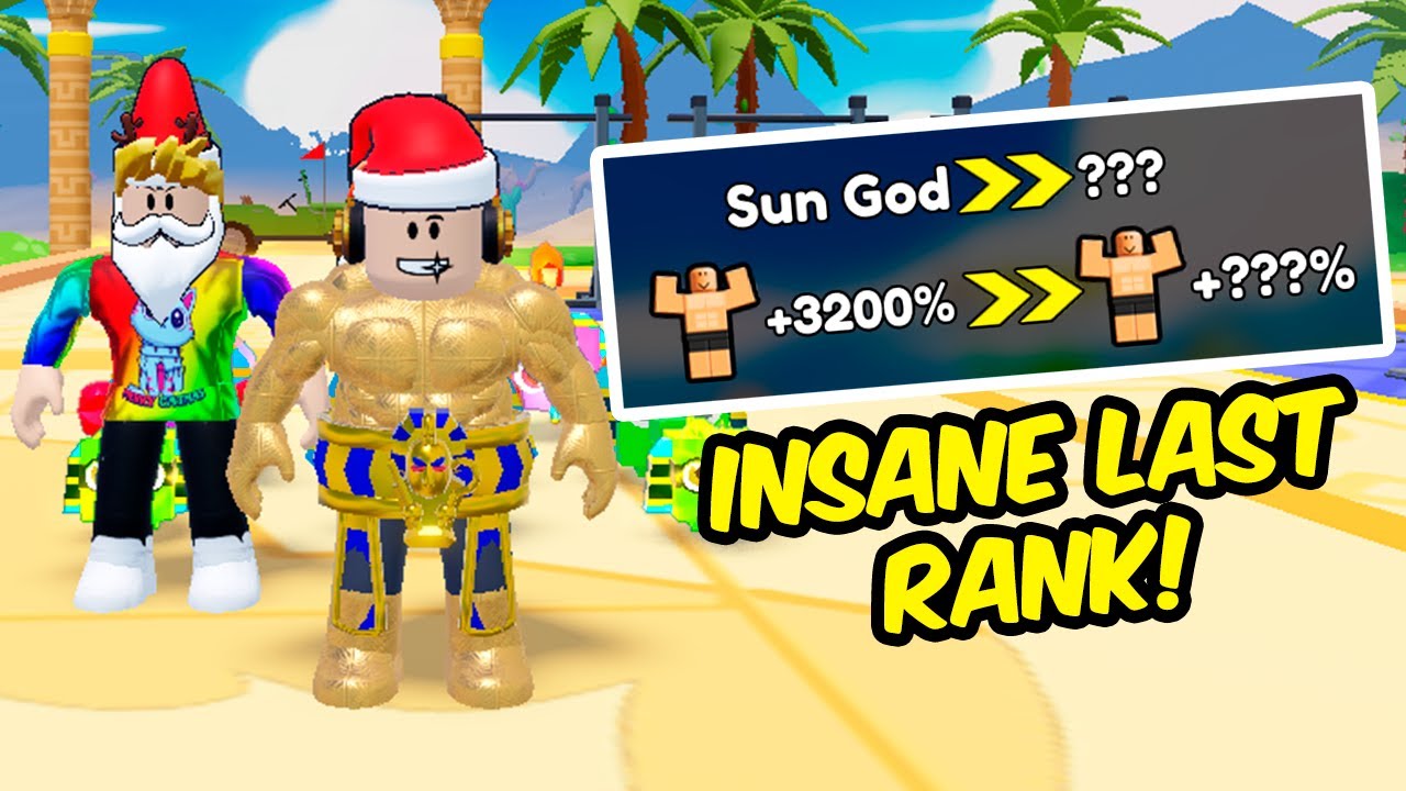 Unlocking Last SUN GOD Rank in Gym Star Simulator - YouTube