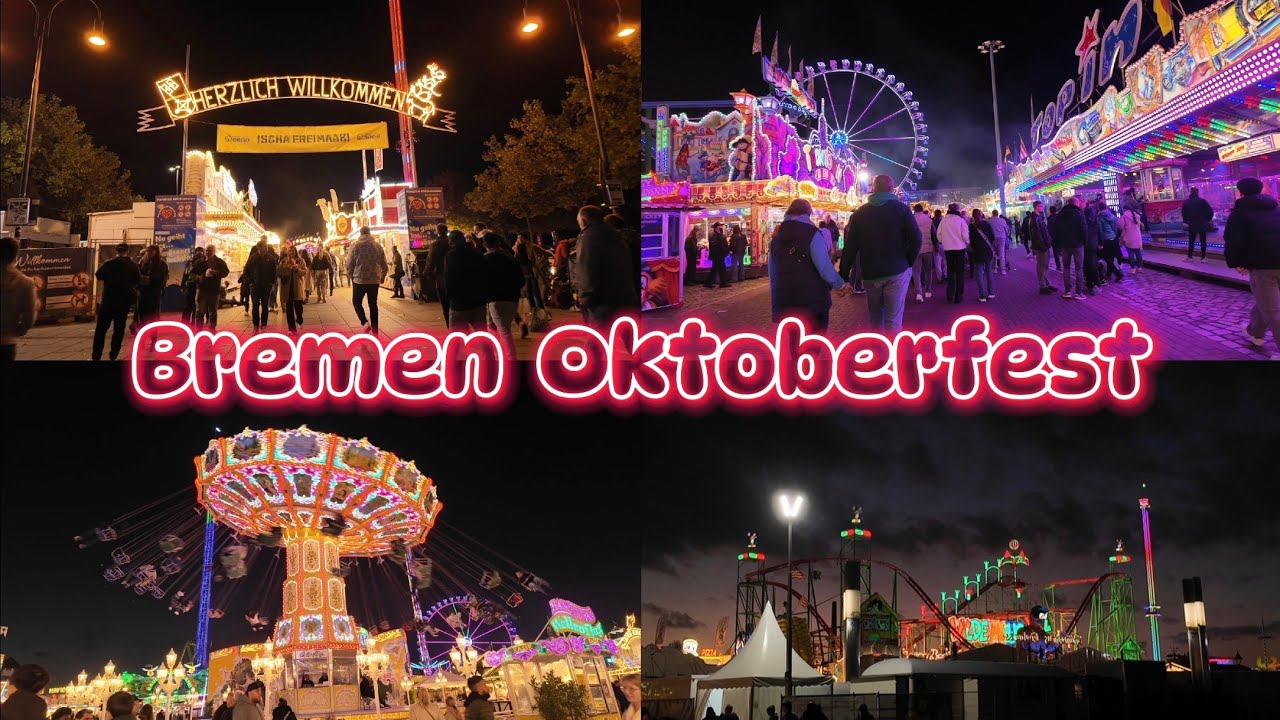 Germany Festival Walking Tour | Ischa Freimarkt | 4K Walking Tour - YouTube