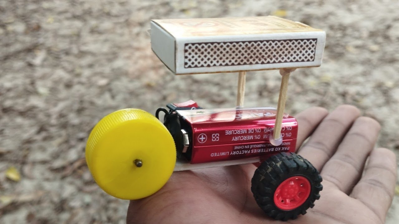 how to make a very simple toy - DC motor toy - YouTube