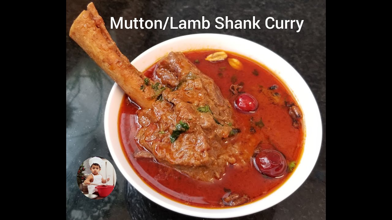 Easy Mutton/Lamb Shank Curry recipe|| South Indian Style Mutton Shank ...