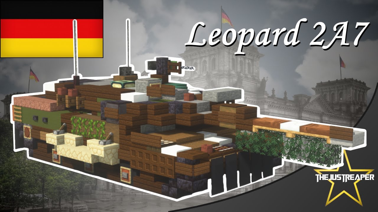 Minecraft Modern Warfare Build Tutorial: Leopard 2A7 - YouTube