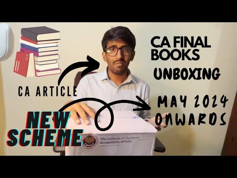 CA final books unboxing new scheme (1st group)| CA Final New scheme ...