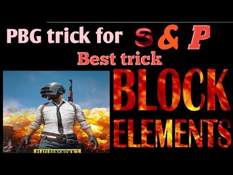 PBG Trick in chemistry/Position of Elements in periodic table/pbg ...