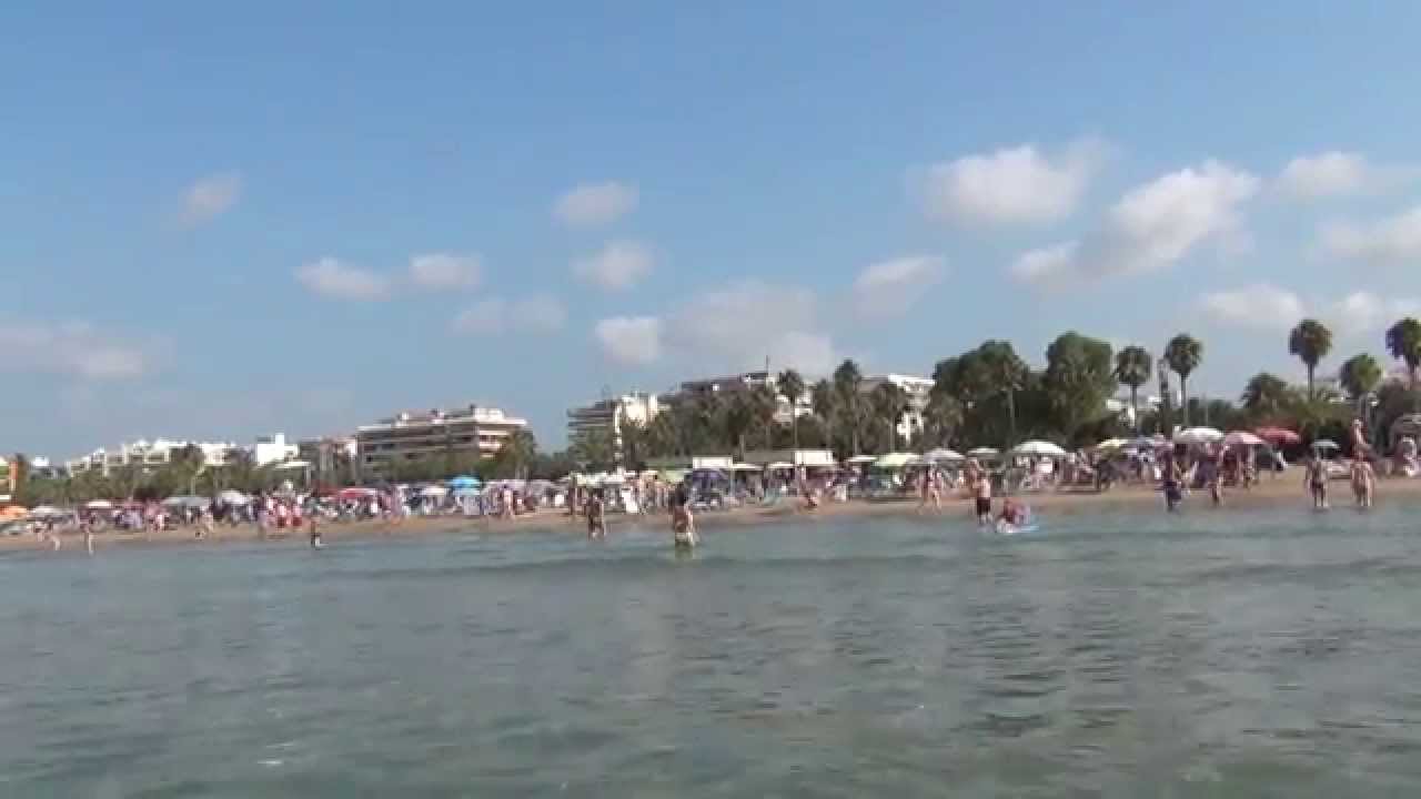 Spain, Salou 4, Llevant beach. 2014 - YouTube