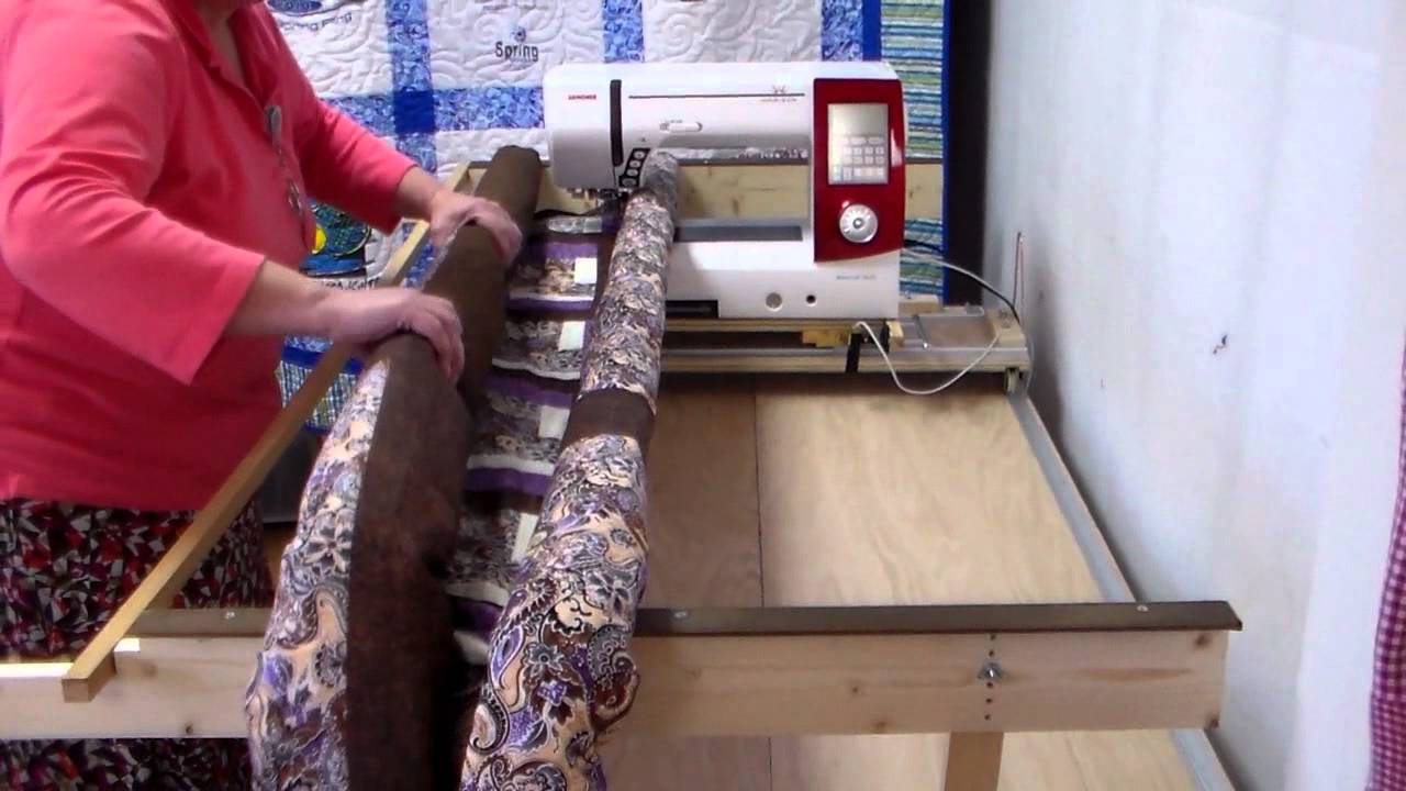 How to Load a Quilt Larger than The PQ3000 Frame - YouTube