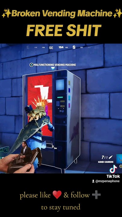 Broken Vending Machine in Fortnite v13 - YouTube