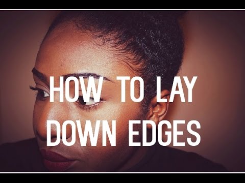 Lay down ROUGH/DRY/COARSE edges | Natural Hair - YouTube