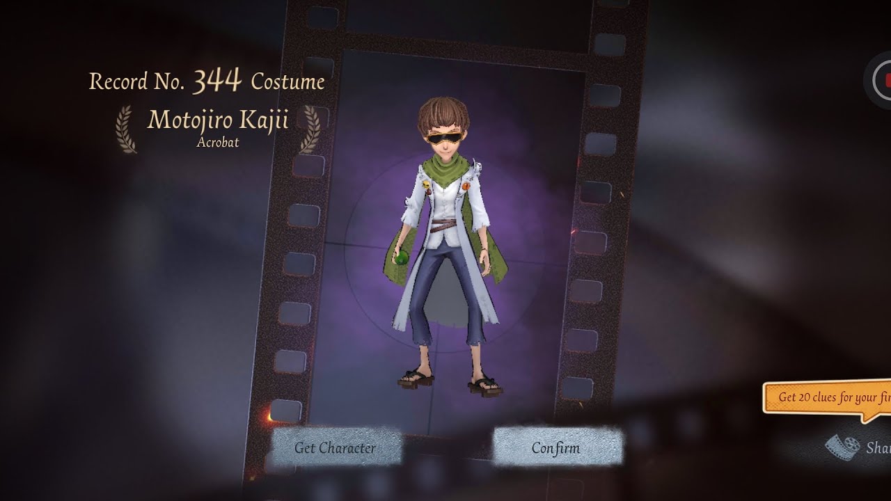 Identity v. Acrobat gameplay. New A-tier skin " Motojiro Kajii " - YouTube