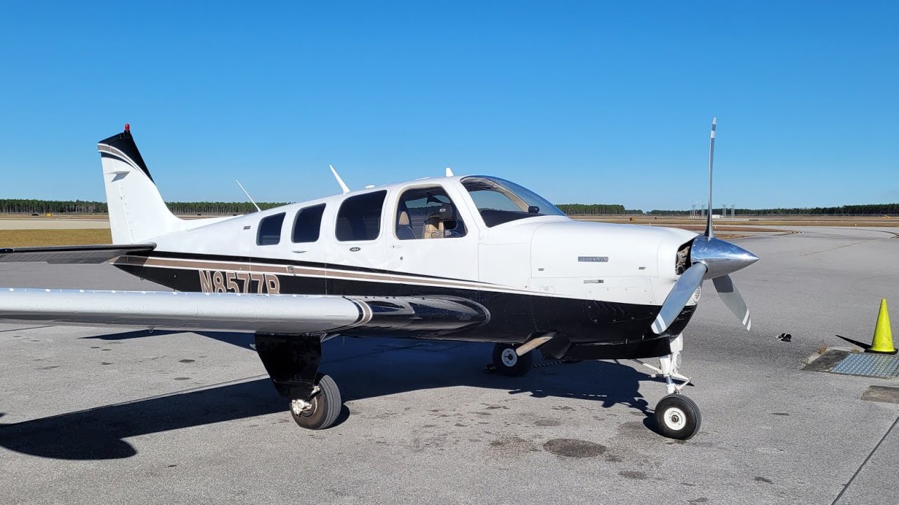bonanza A36 takeoff from KRYY - YouTube