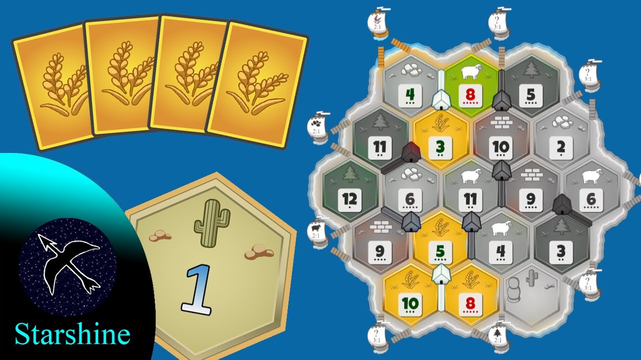 Road to Rank 1: Game 1 - The massive wheat combo! 😎 ★ Catan Gameplay - YouTube