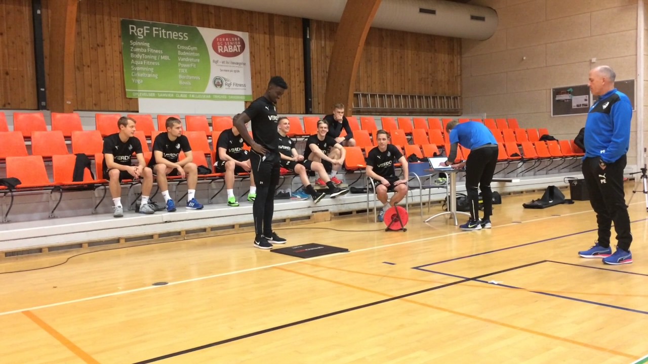 Mayron George satte klubrekord i sprint- og springtest - YouTube