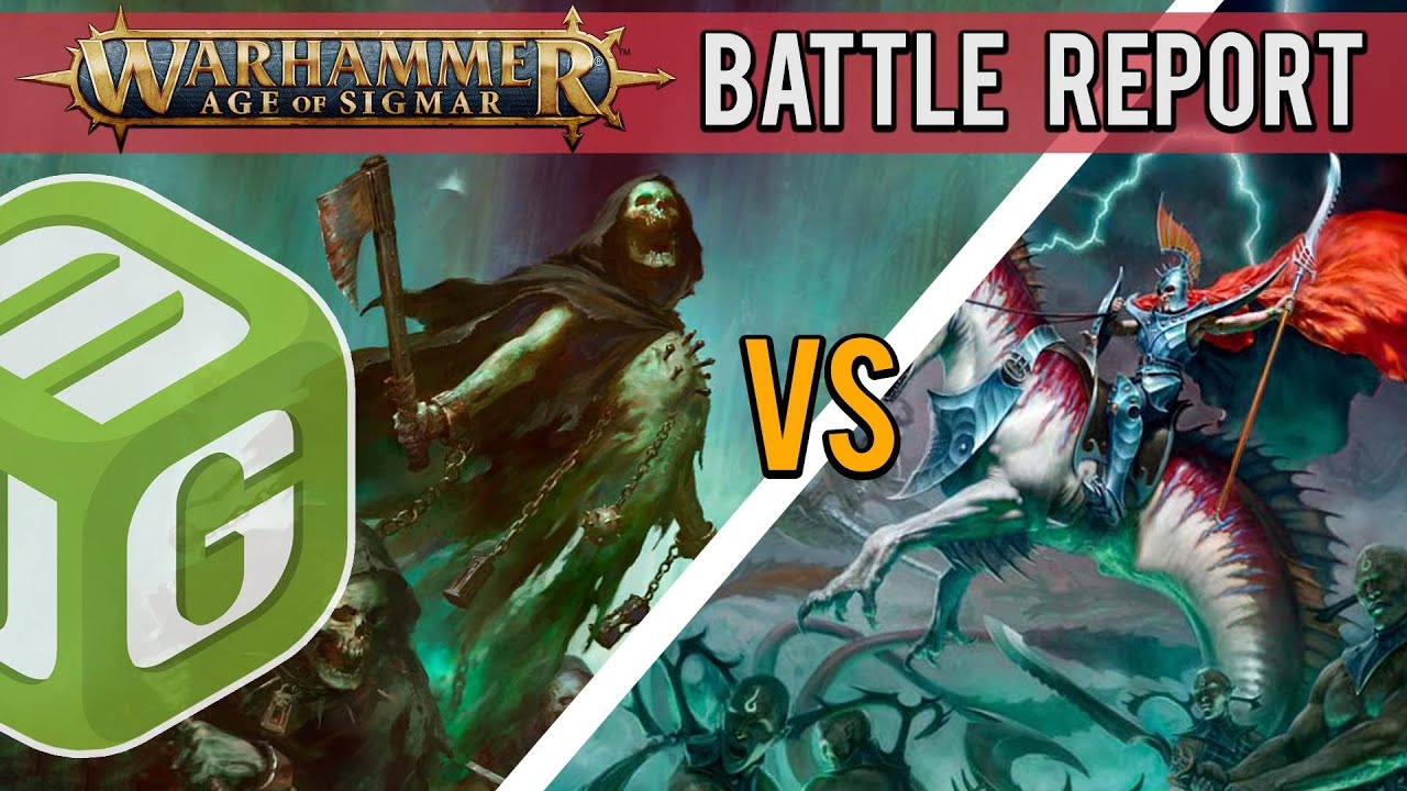 Nighthaunt vs Idoneth Deepkin Age of Sigmar Battle Report Luka the Dice ...