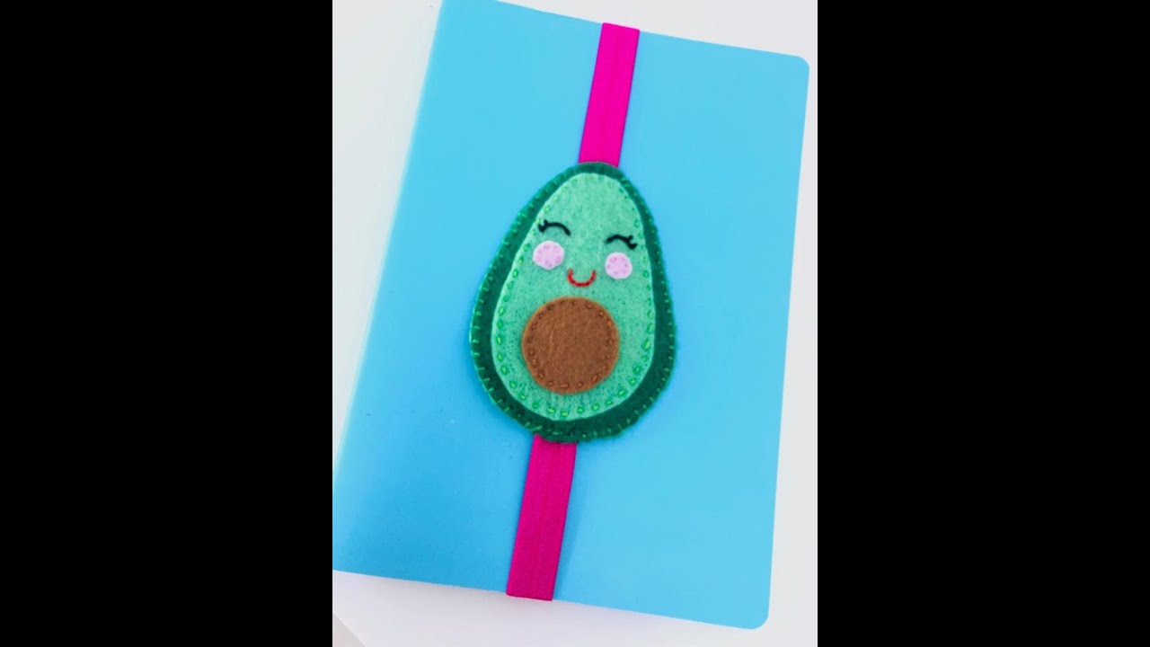 Learn to sew an avocado bookmark. - YouTube