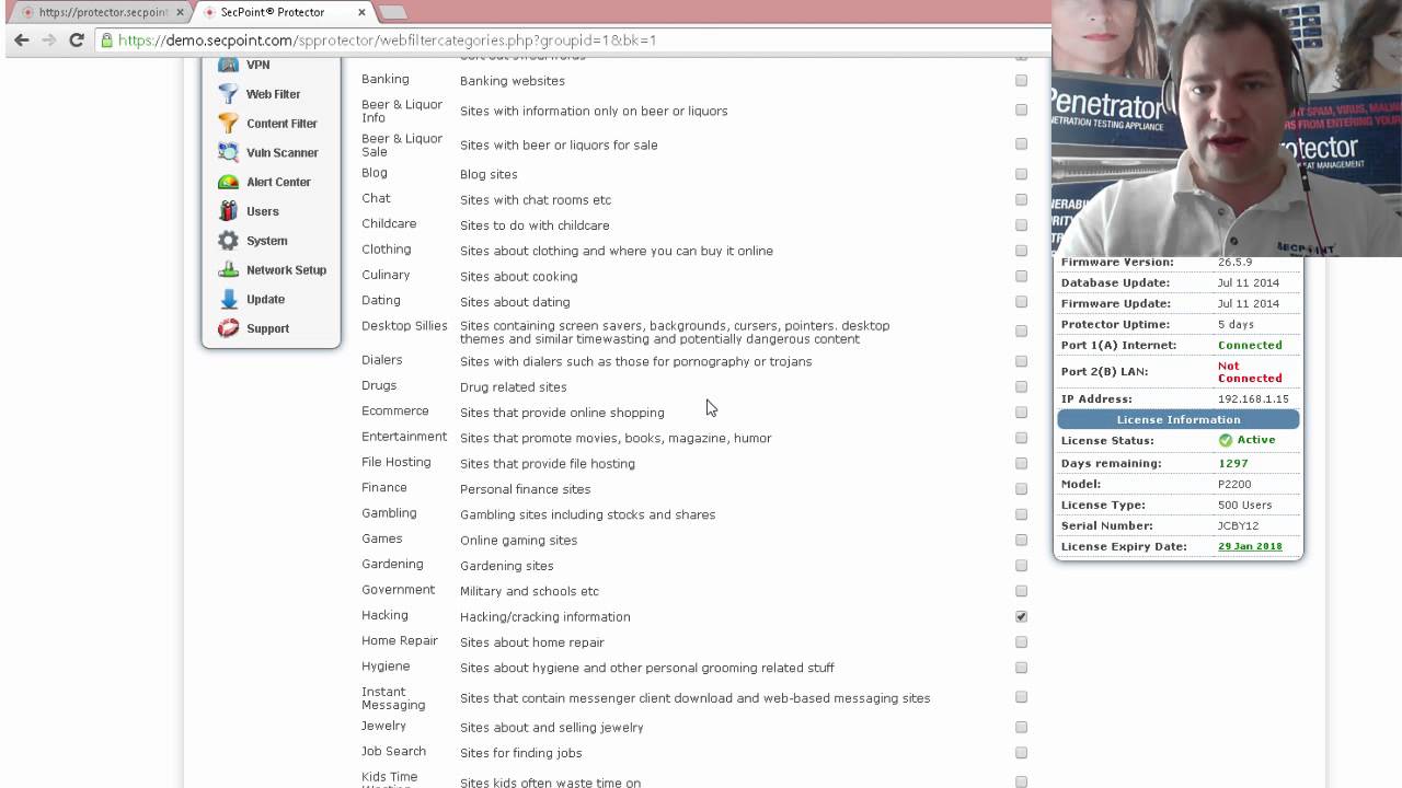 Protector UTM Ultimate Web Filtering https Microsoft Active Directory - YouTube