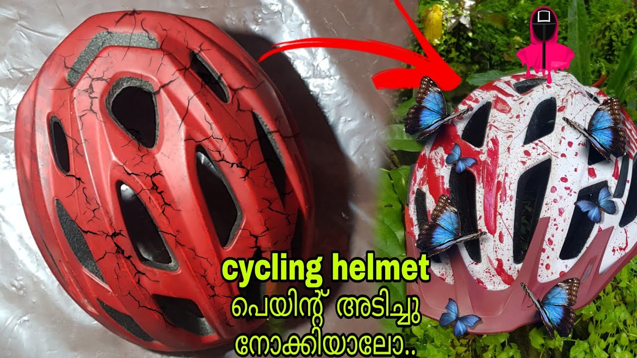 cycling helmet painting. crazy BLOOD splatter design. #REDMOON #cycling ...