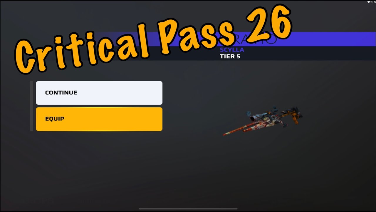 So I COMPLETED my Critical Pass Season 26 | Critical Ops Case Opening ...
