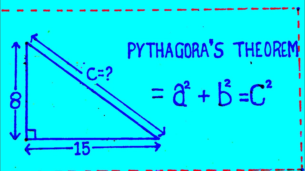The Pythagoras Theorem A² ⁺ B² ⁼ C² Calculating The Missing Side Of A Right Angled Triangle