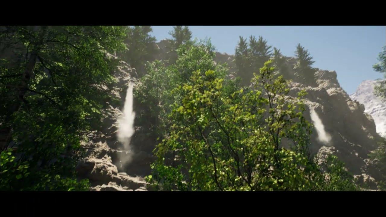 REALISTIC Mountain Waterfalls in Unreal Engine 5 with Niagara Fluids - YouTube