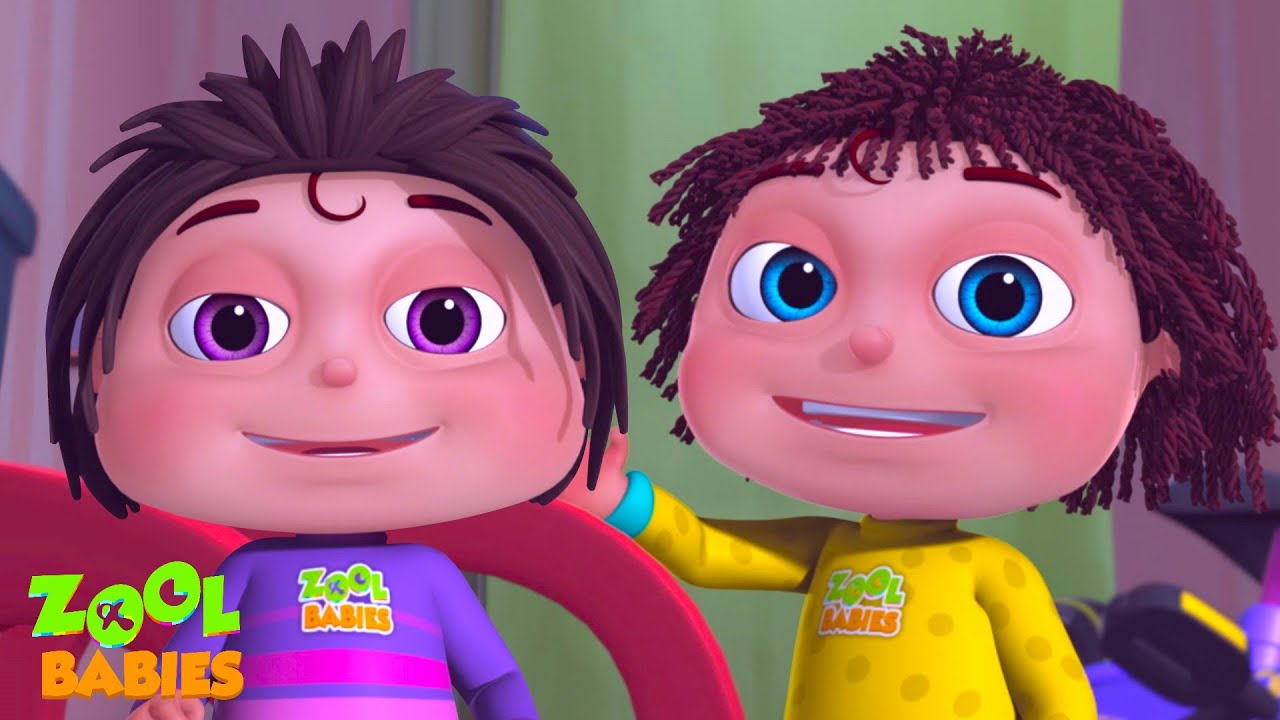 Zool Babies Wearing Hair Style Song | Nursery Rhymes For Kids | Zool ...