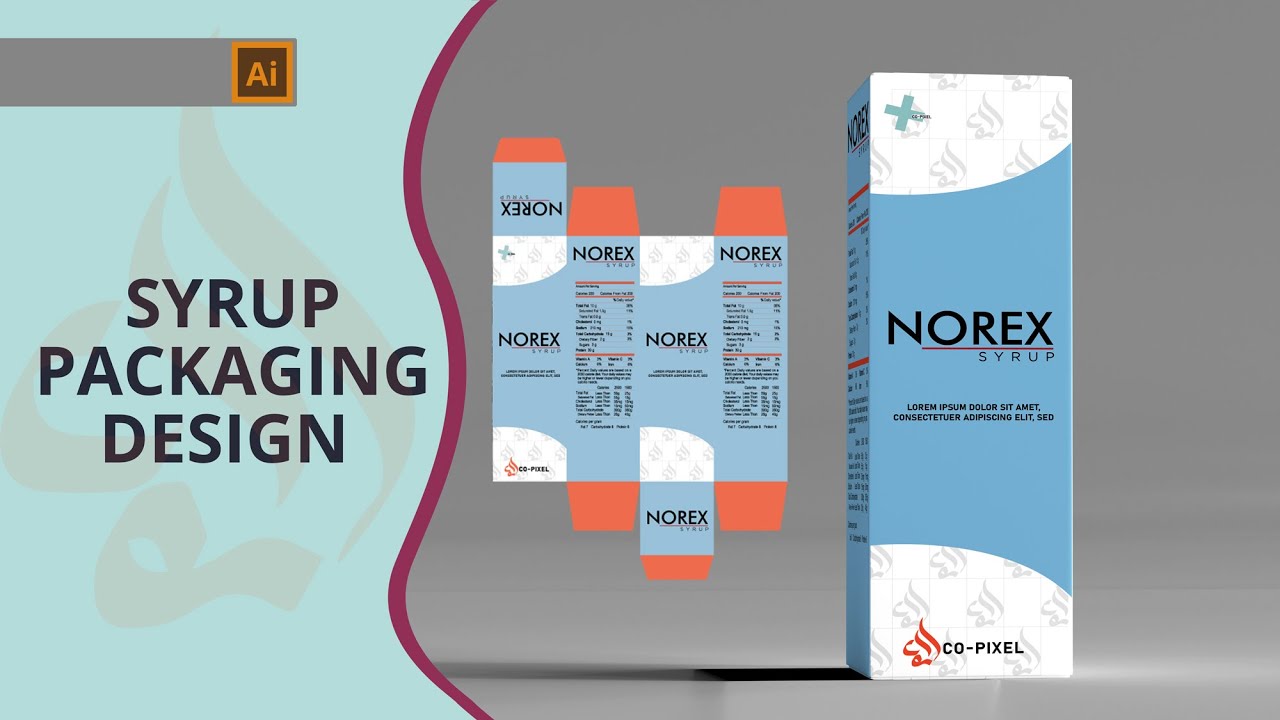 How to Basic Packaging Design in Adobe Illustrator (shape tools -path ...