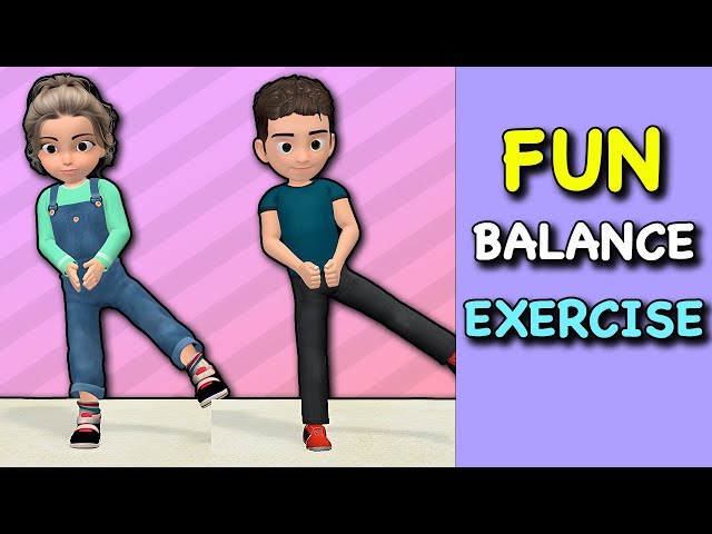 FUN BALANCE! Kids Home Exercises To Get STEADY (15 Min) - Videos For Kids