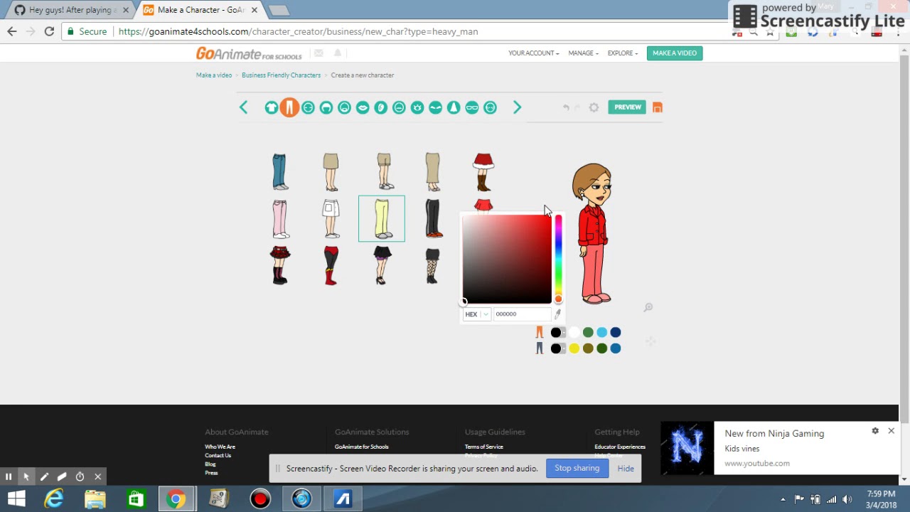 How to make my Doris on GoAnimate - YouTube