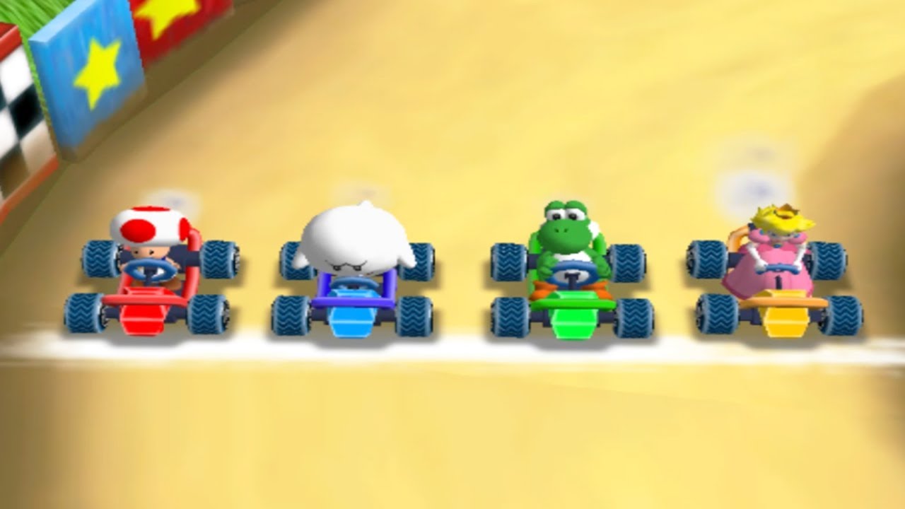 Mario Party 7 - Minigame - Toad vs Boo vs Yoshi vs Peach (Hard) - YouTube