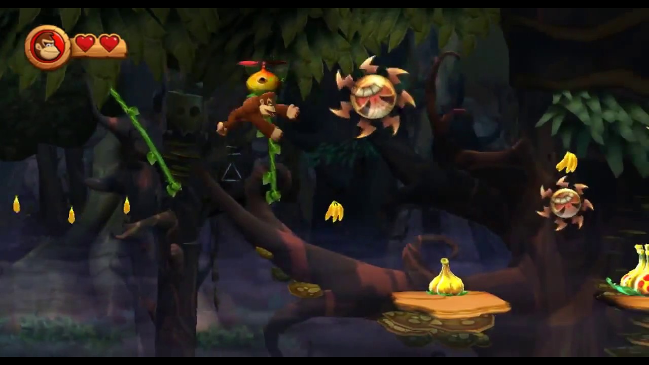 Donkey Kong Country Returns | Forest 5 - 7 | Walkthrough - YouTube