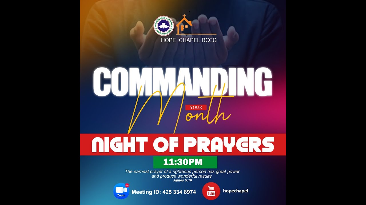 HOPE CHAPEL RCCG JANUARY COMMANDING YOUR MONTH SERVICE - YouTube