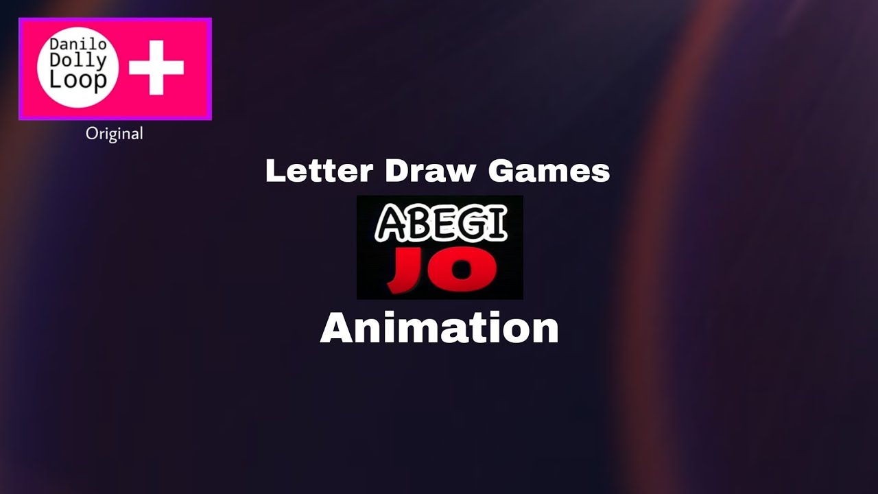 Letter Draw Games Abegi Jo Animation - YouTube