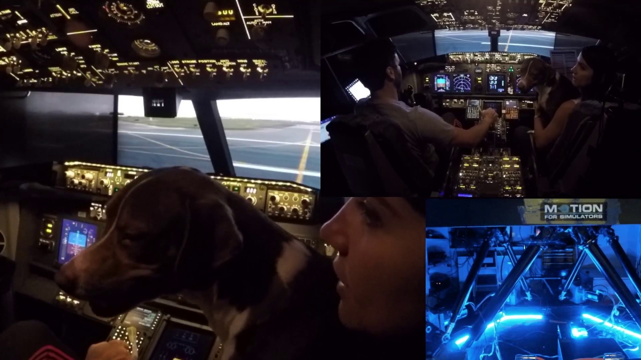 Nico's Full Motion 737-800 Simulator - YouTube