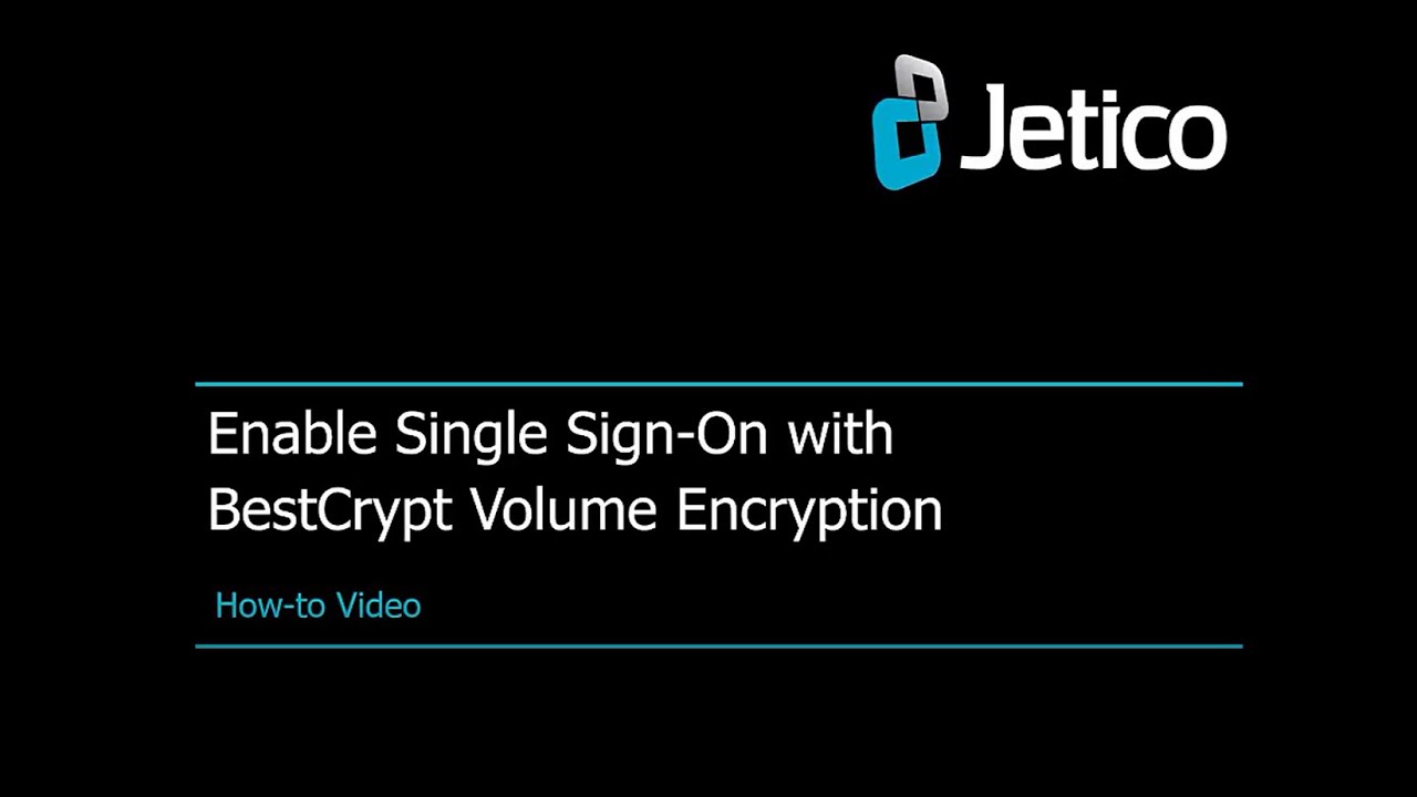 How to Enable Single Sign-On with BestCrypt Volume Encryption - YouTube