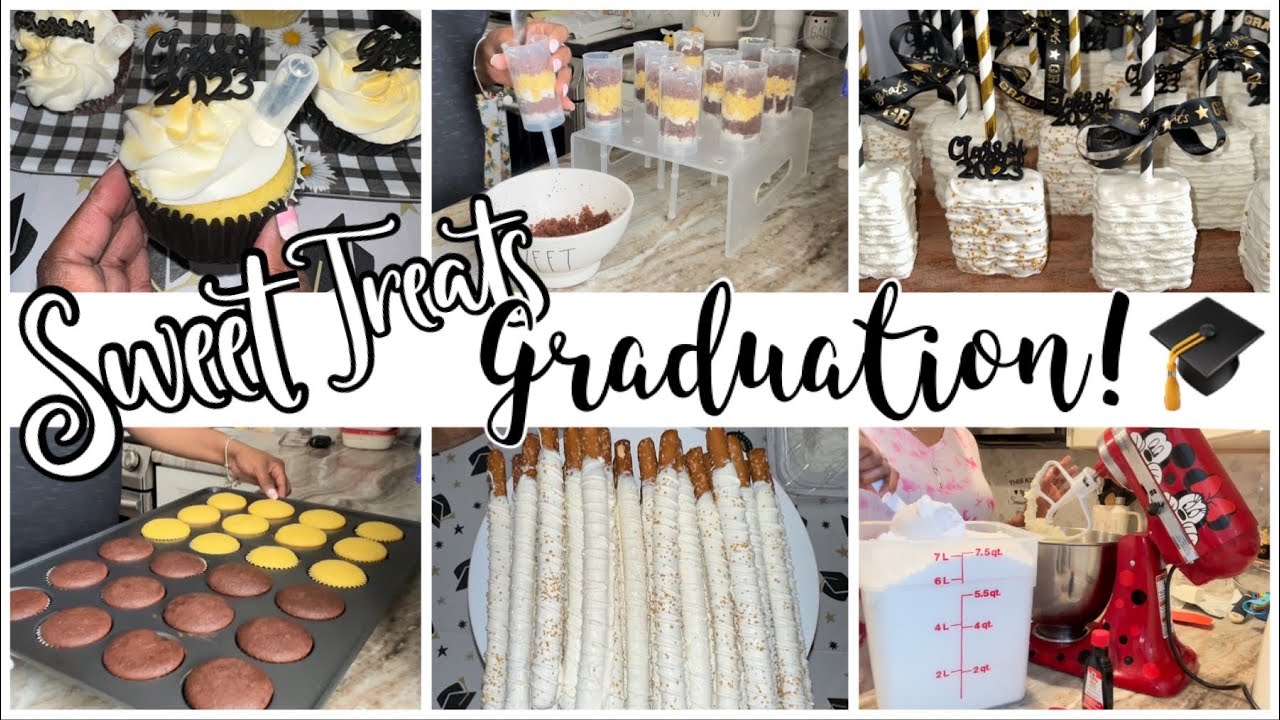 GRADUATION SWEET TREATS 2023 | BOOZY CUPCAKES | CHOCOLATE DIPPED ...