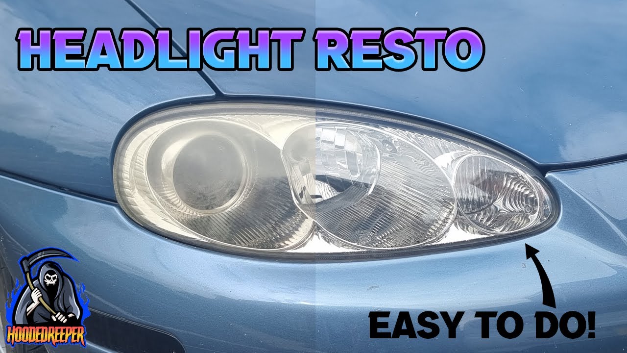 Mazda MX5 NB - Cloudy Headlights Remedy - YouTube