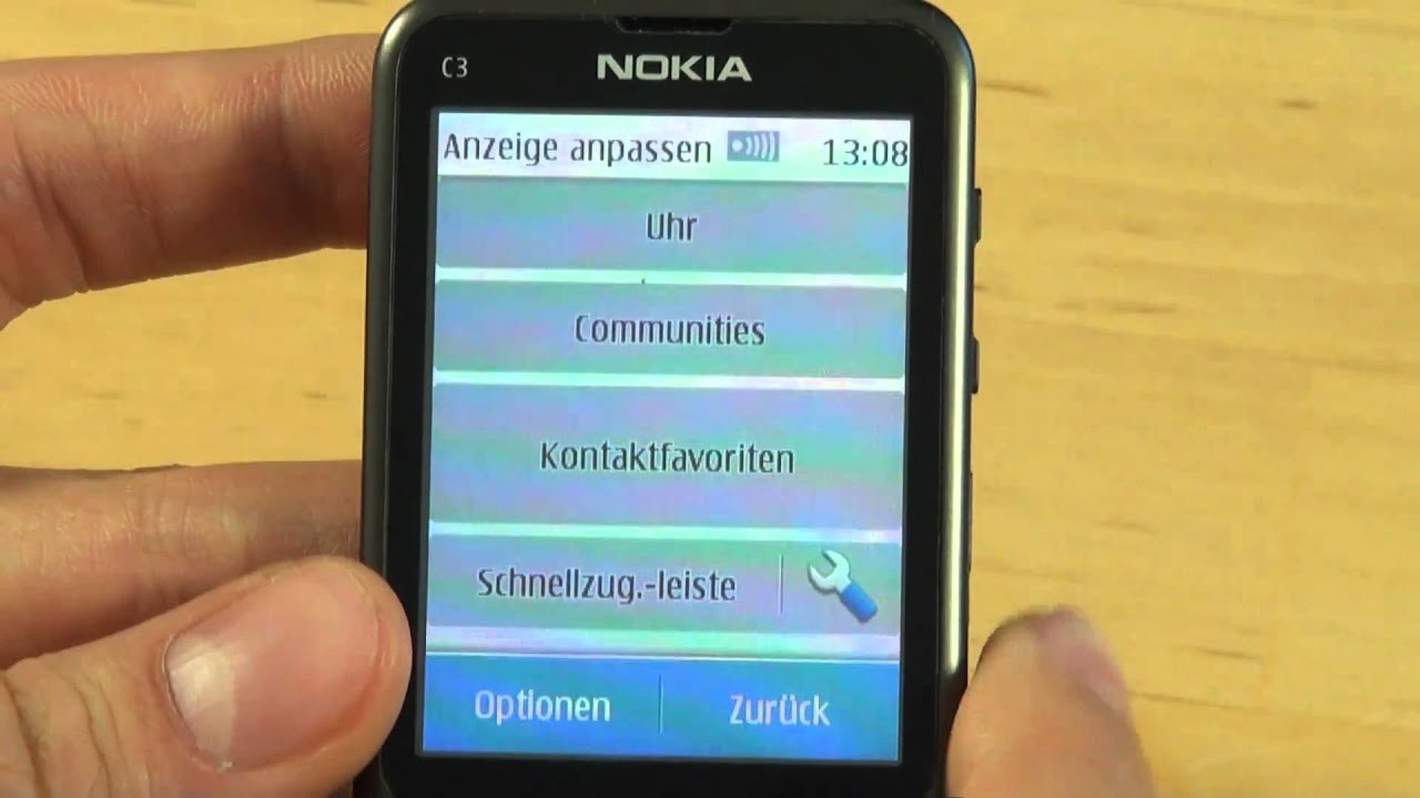 Nokia C3 Touch and Type Test Bedienung - YouTube