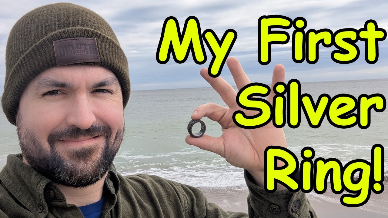 I Found My First Silver Ring Beach Metal Detecting! - Amelia Island ...