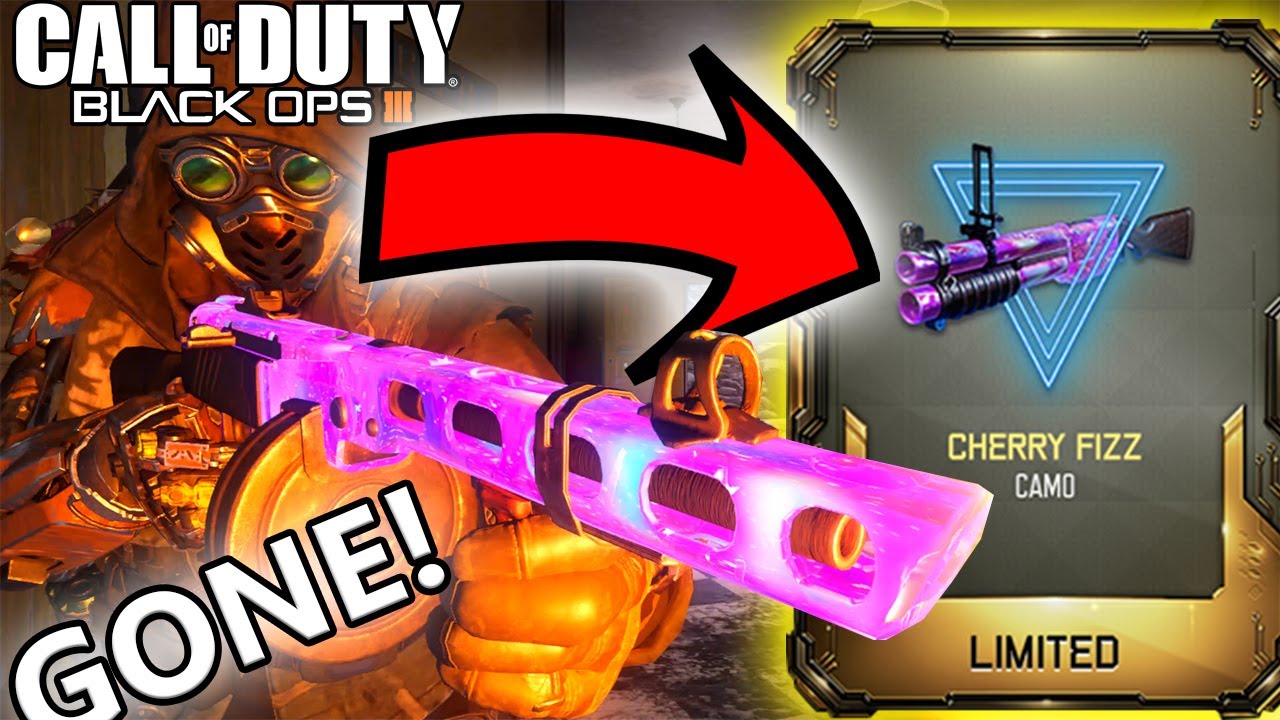 Call of Duty: Black Ops 3 Cherry Fizz Camo is GONE! - YouTube