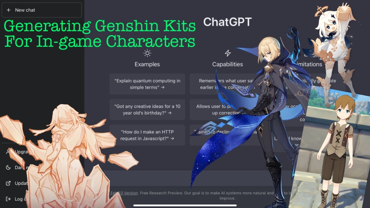 Asking ChatGPT to create Genshin character kits (part 1) - YouTube