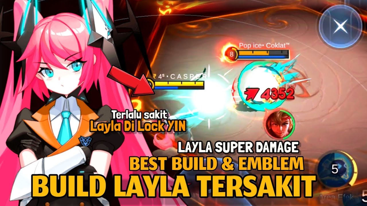 Layla Back meta!! Build Layla Tersakit 2024 Terbaru - YouTube
