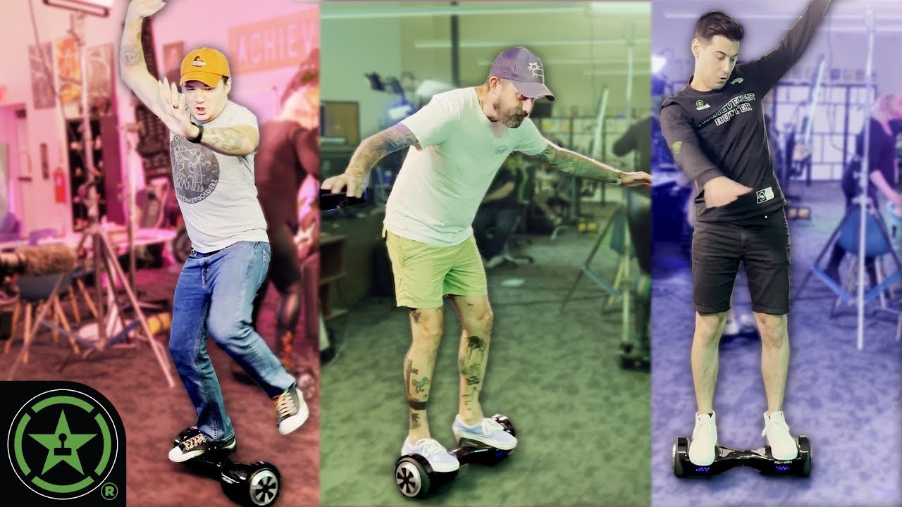 How Fast Can You Spin On a Hoverboard? - Between the Games - YouTube