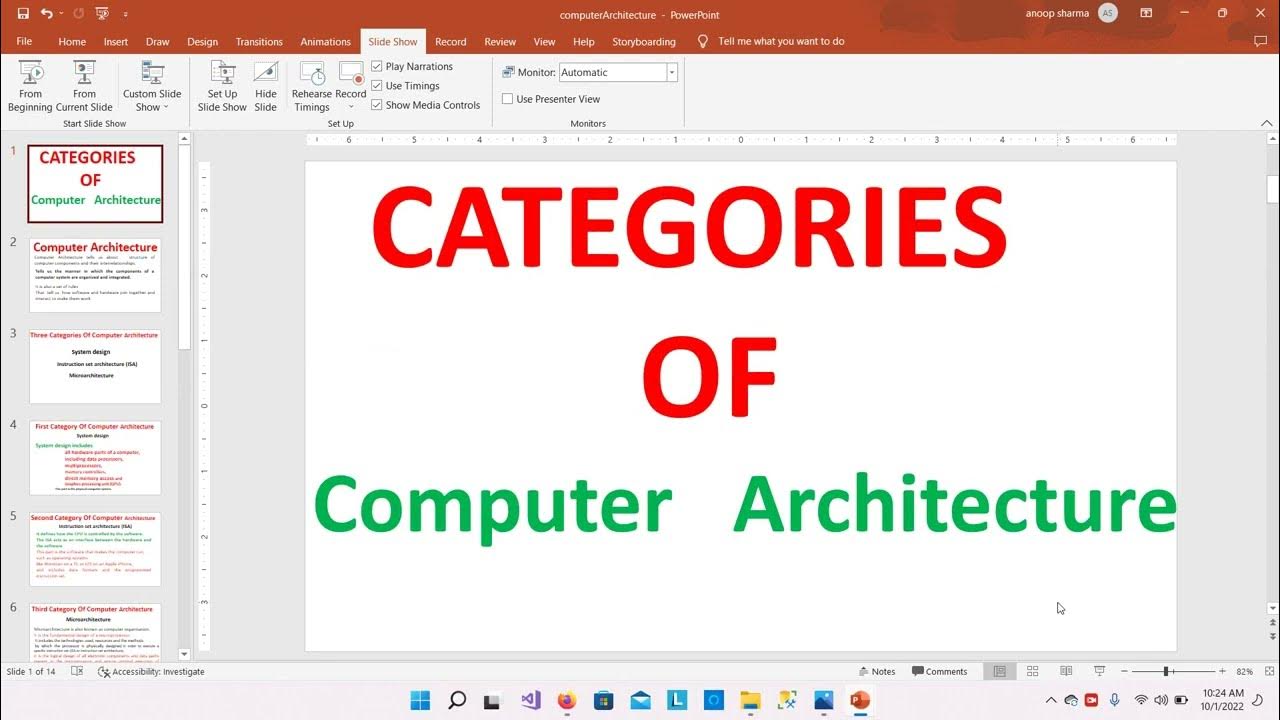 Define Categories of Computer Architecture - YouTube