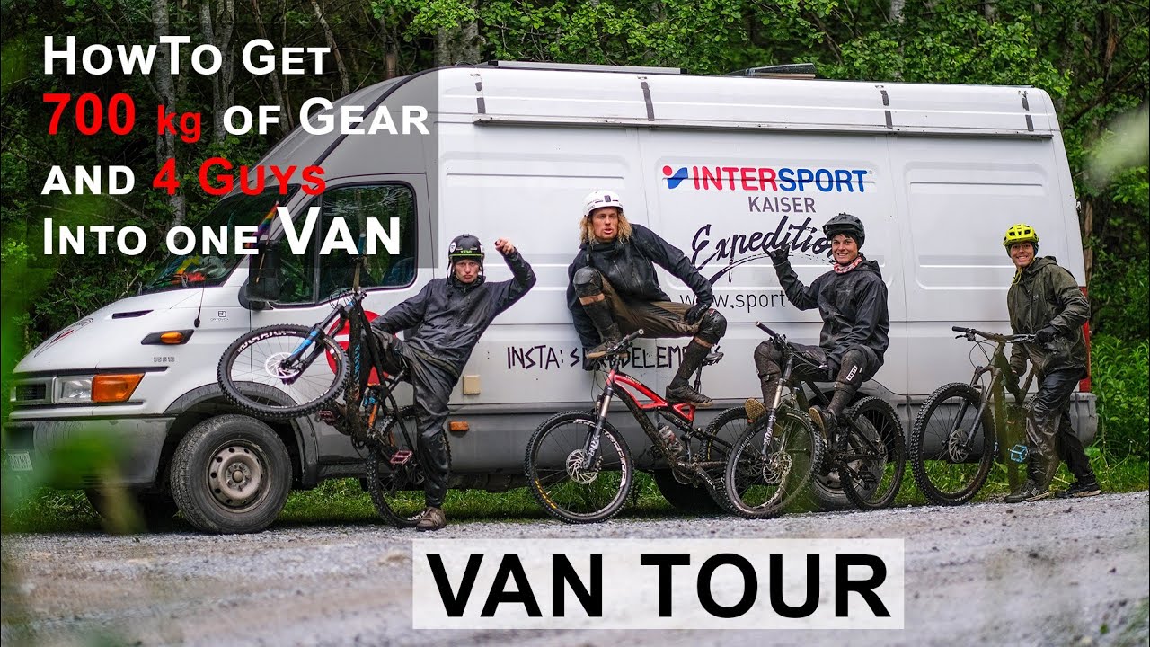 VAN TOUR | How we got 700kg of sports equipment into our van for a 3 ...