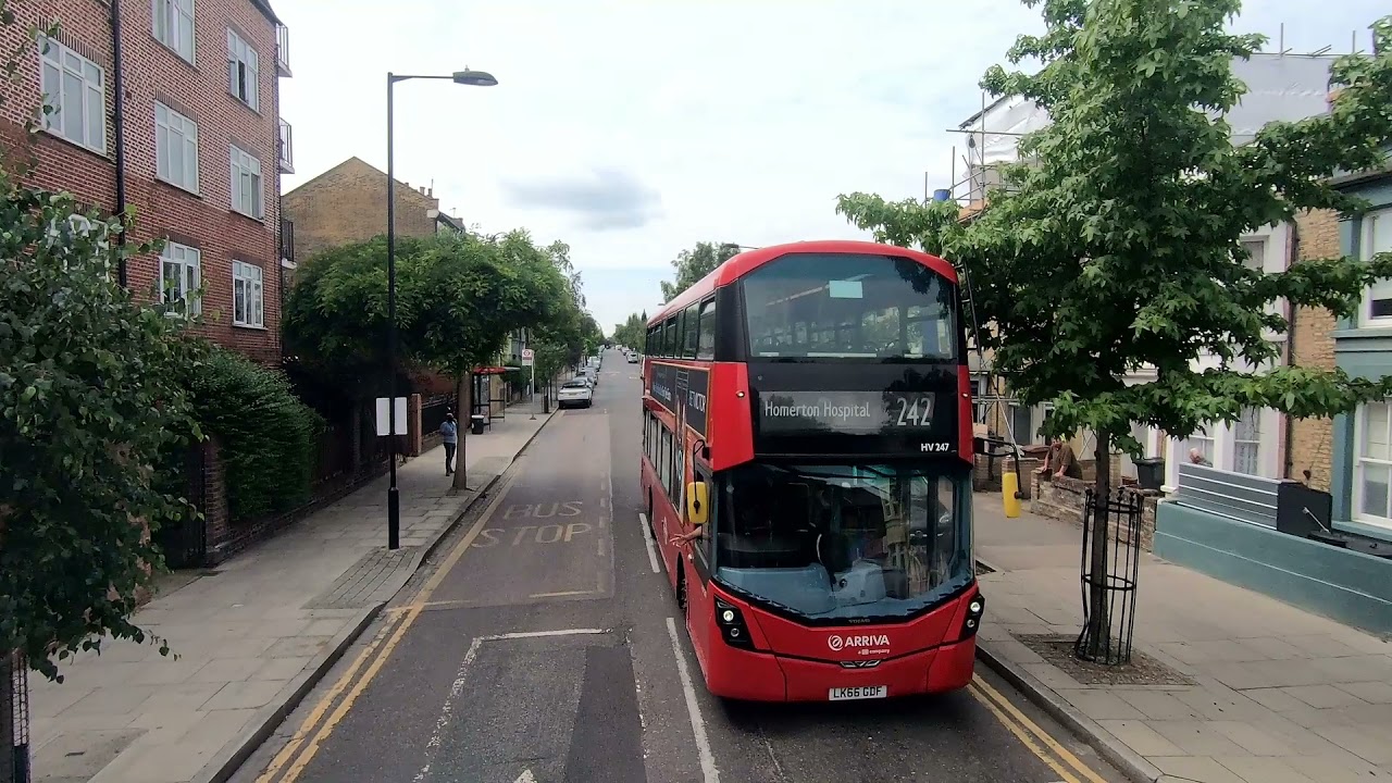 London BUS Ride 🇬🇧 Route 242 - HOMERTON Hospital to ALDGATE via Hackney ...