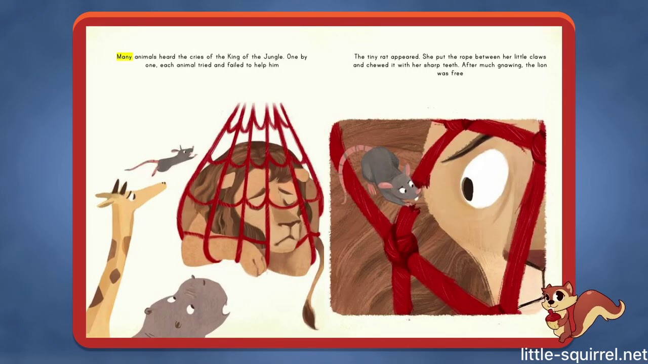 The Lion and the Rat - Interactive Stories for Kids - YouTube