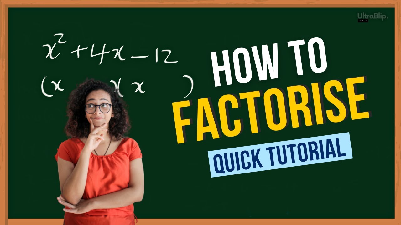 How To Factorise Algebraic Expressions ( factoring / factorizing ...