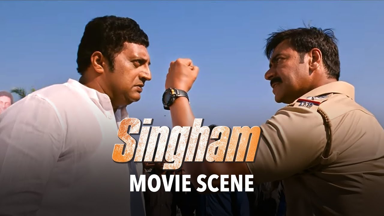 Ajay Devgn's Intense Moment: Unleashing Singham's Fury | Singham ...