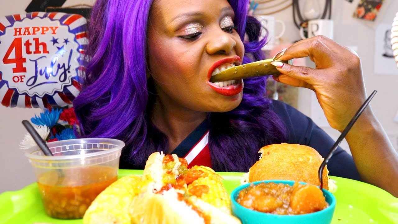 Best July Mukbang ASMR Eating Sounds - YouTube