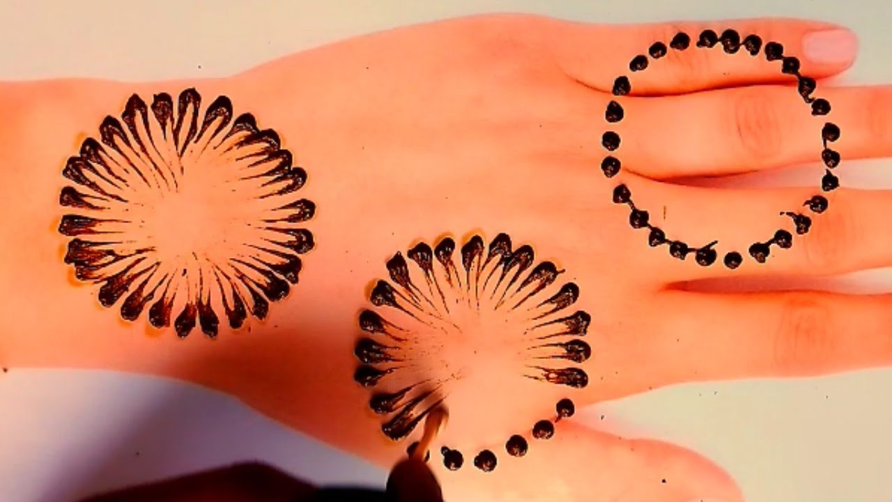 dot mehndi designs | henna design || simple mehndi designs|| easy ...